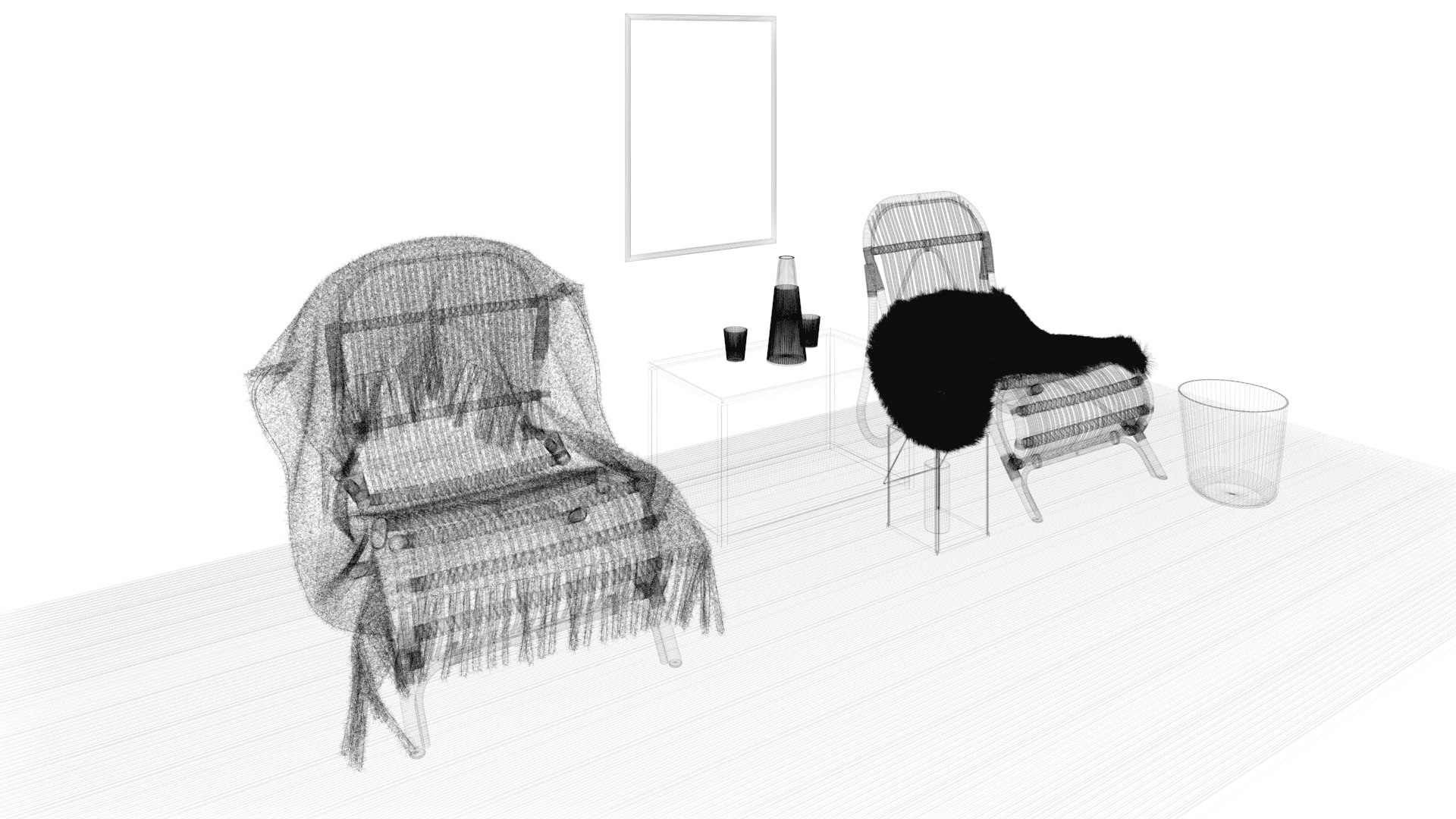 3D Outdoor Furniture And Staffage - TurboSquid 2203238