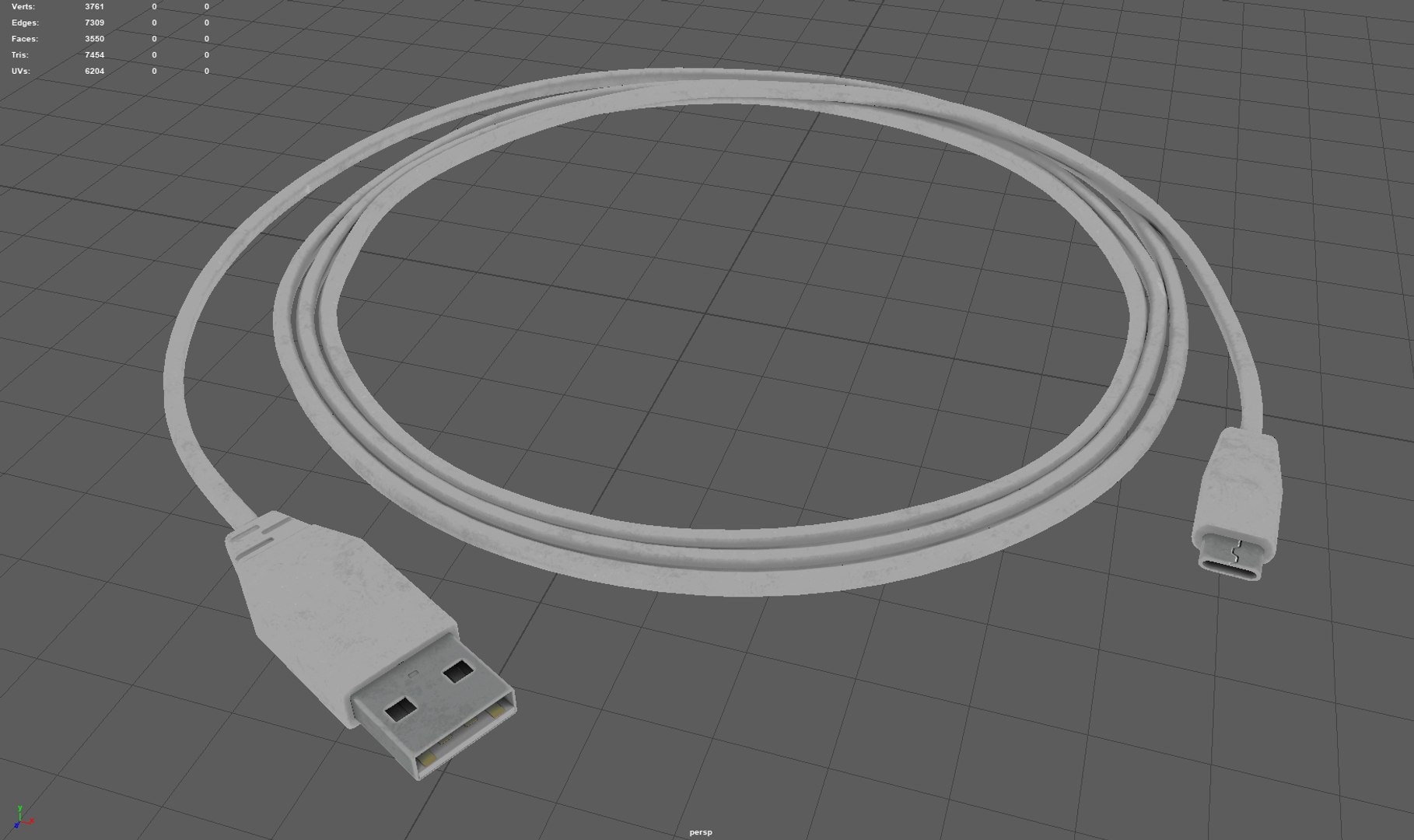 USB CABLE 3D Model - TurboSquid 2028165