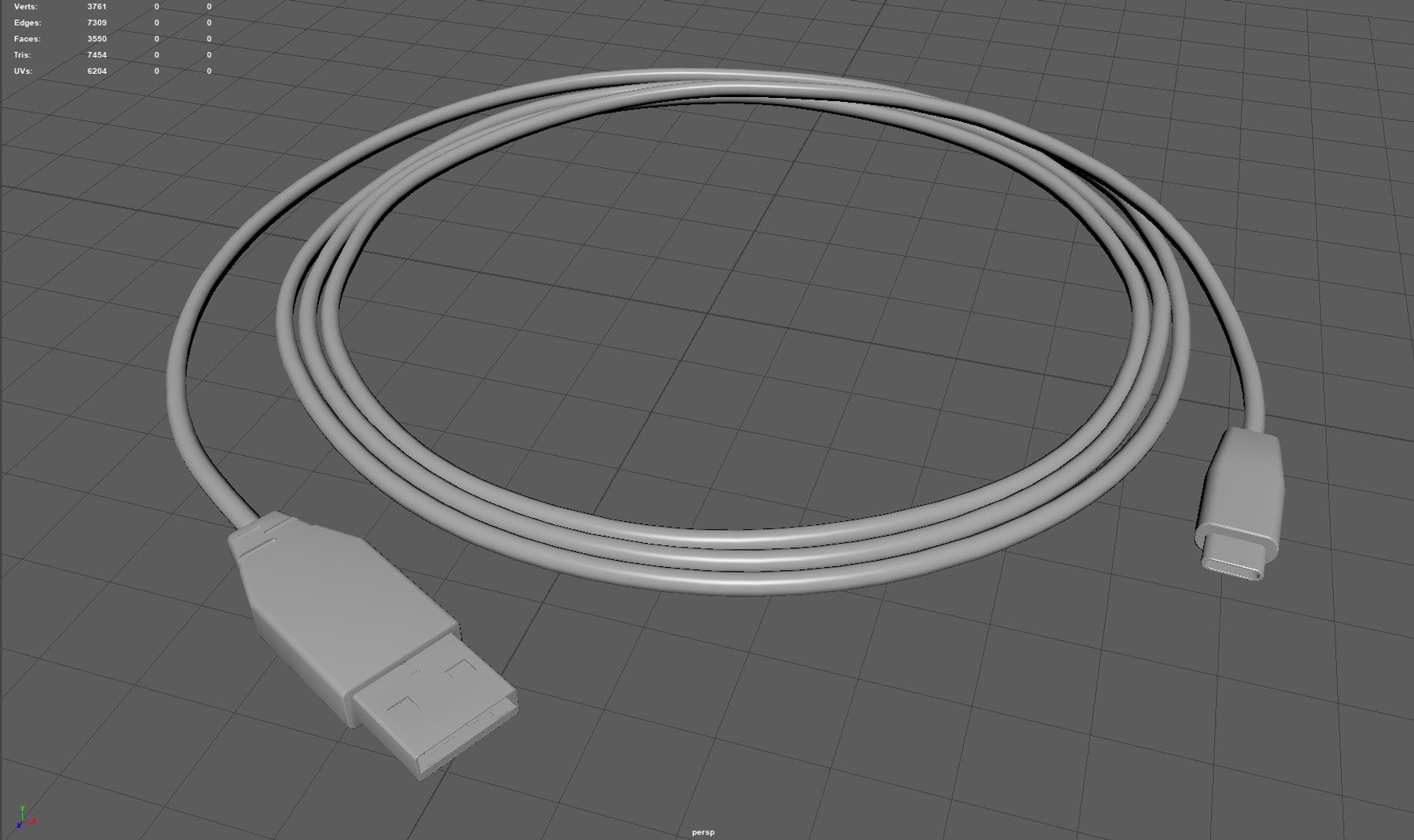USB CABLE 3D Model - TurboSquid 2028165