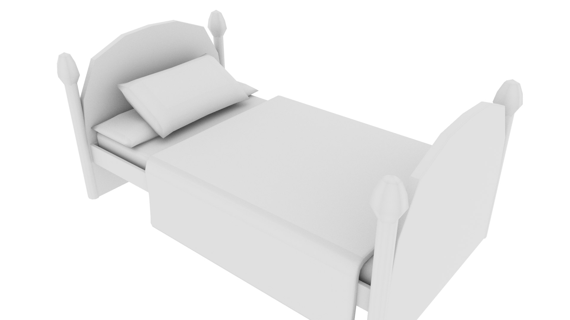 Cartoon Bed 3D model - TurboSquid 1941886