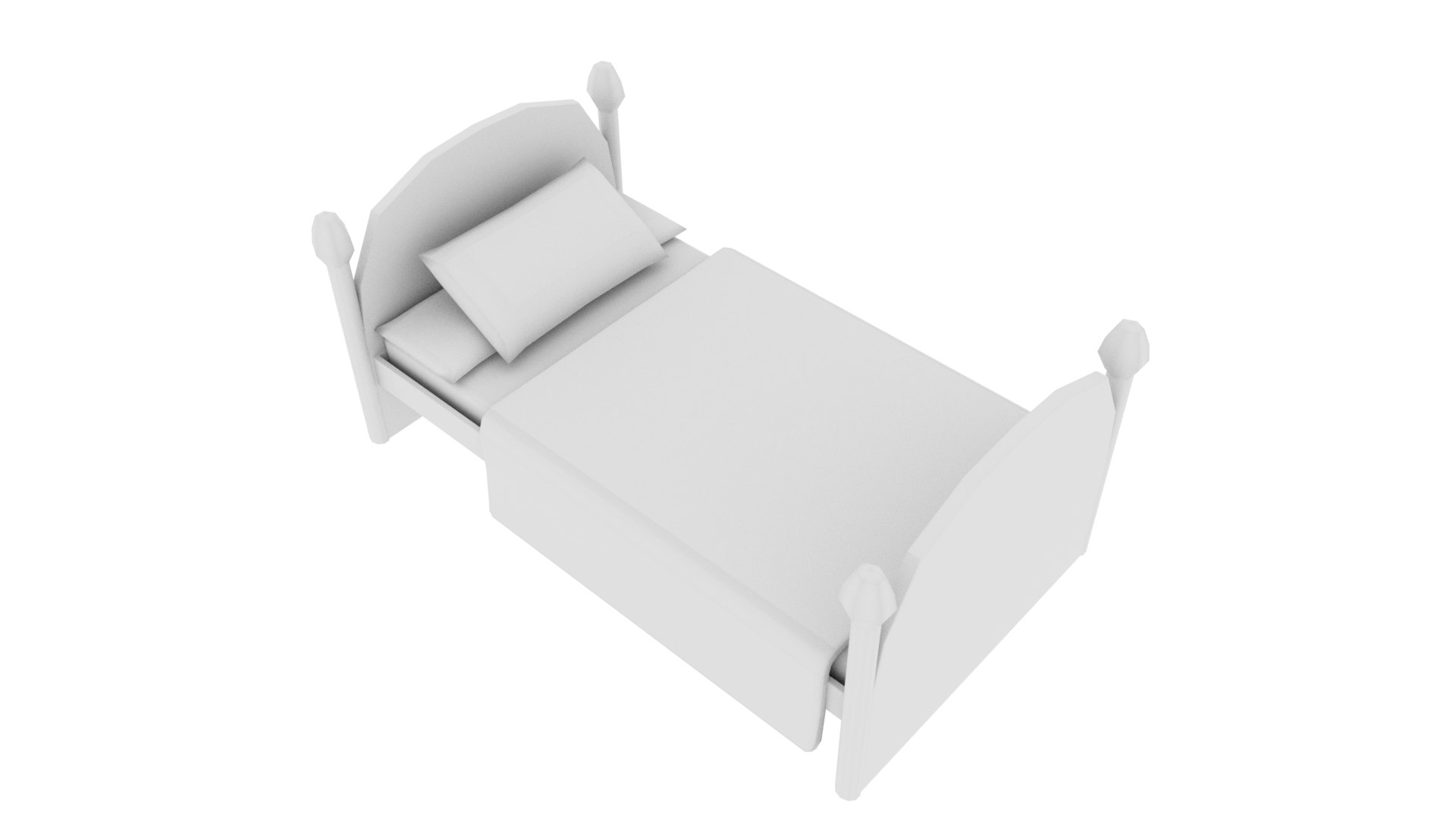 Cartoon Bed 3D model - TurboSquid 1941886