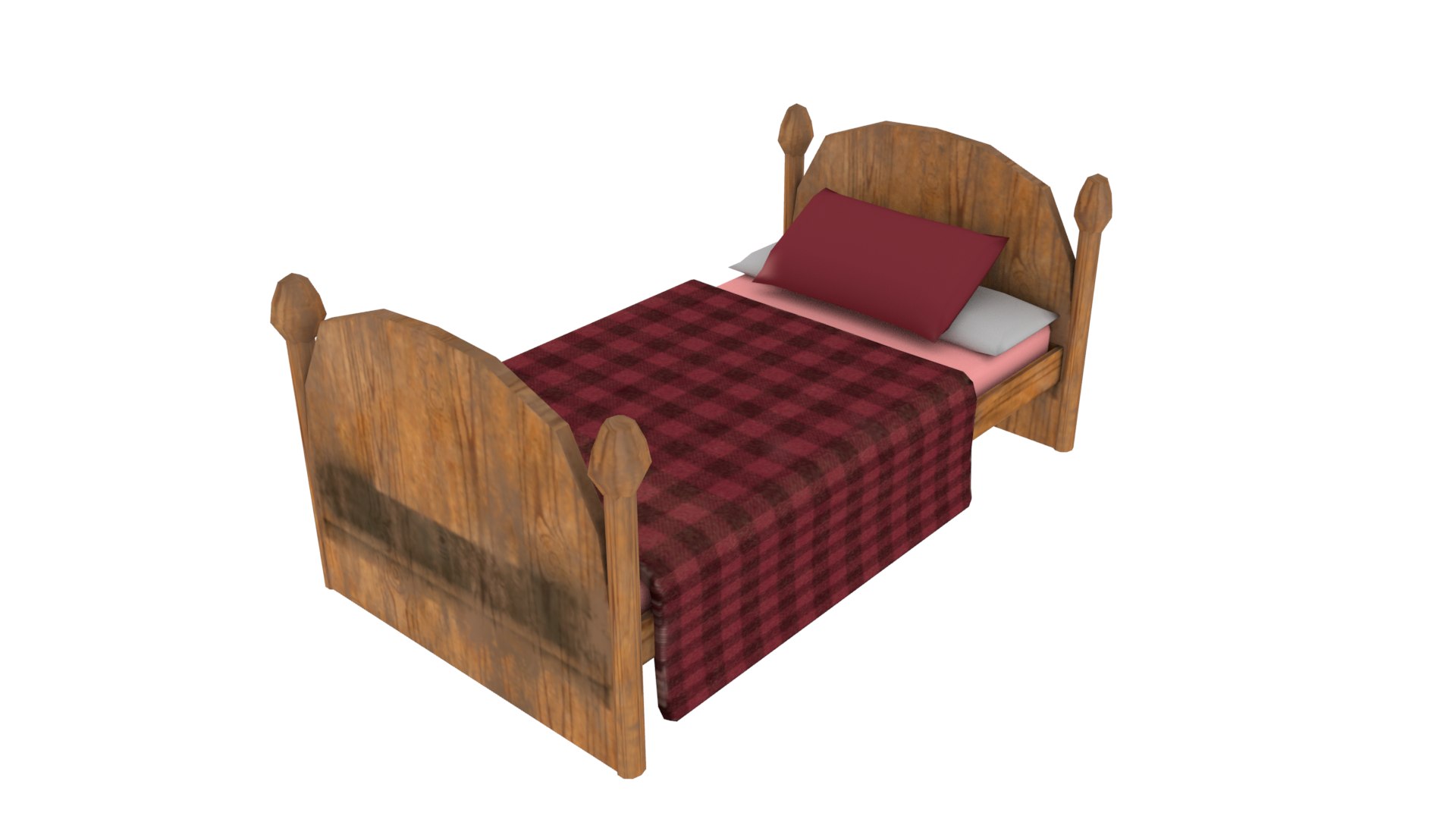 Cartoon Bed 3D model - TurboSquid 1941886