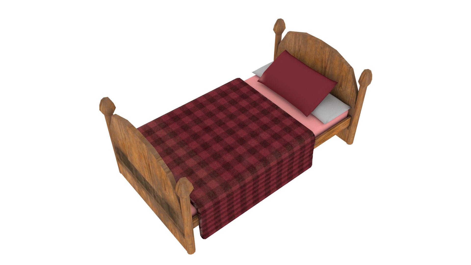 Cartoon Bed 3D model - TurboSquid 1941886