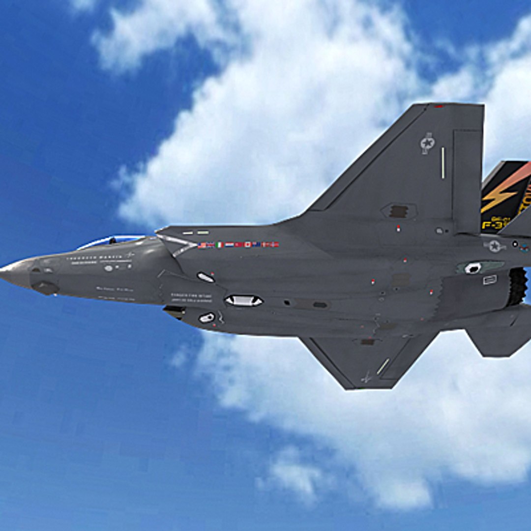 3d f-35 bf-1 lightning ii model
