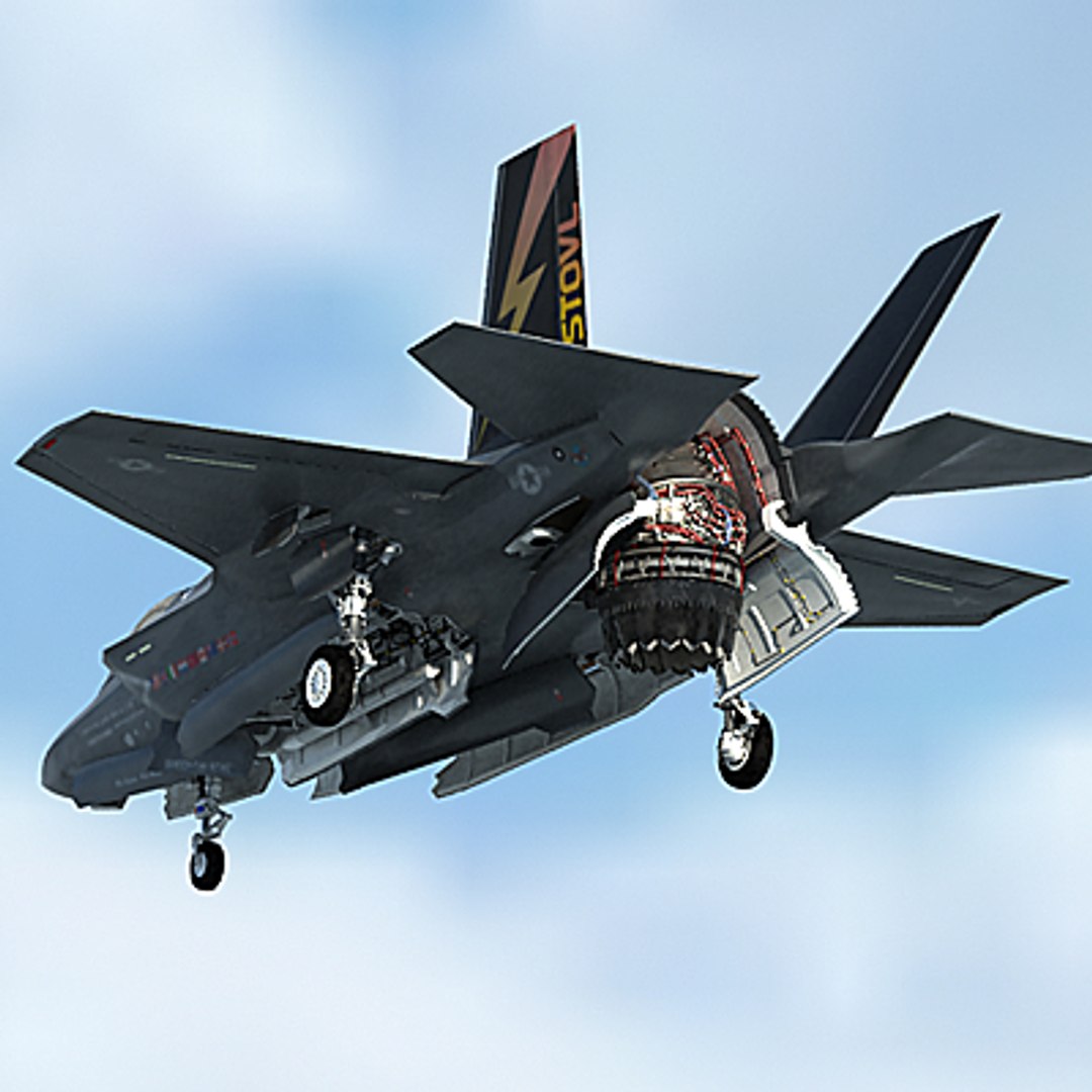 3d f-35 bf-1 lightning ii model