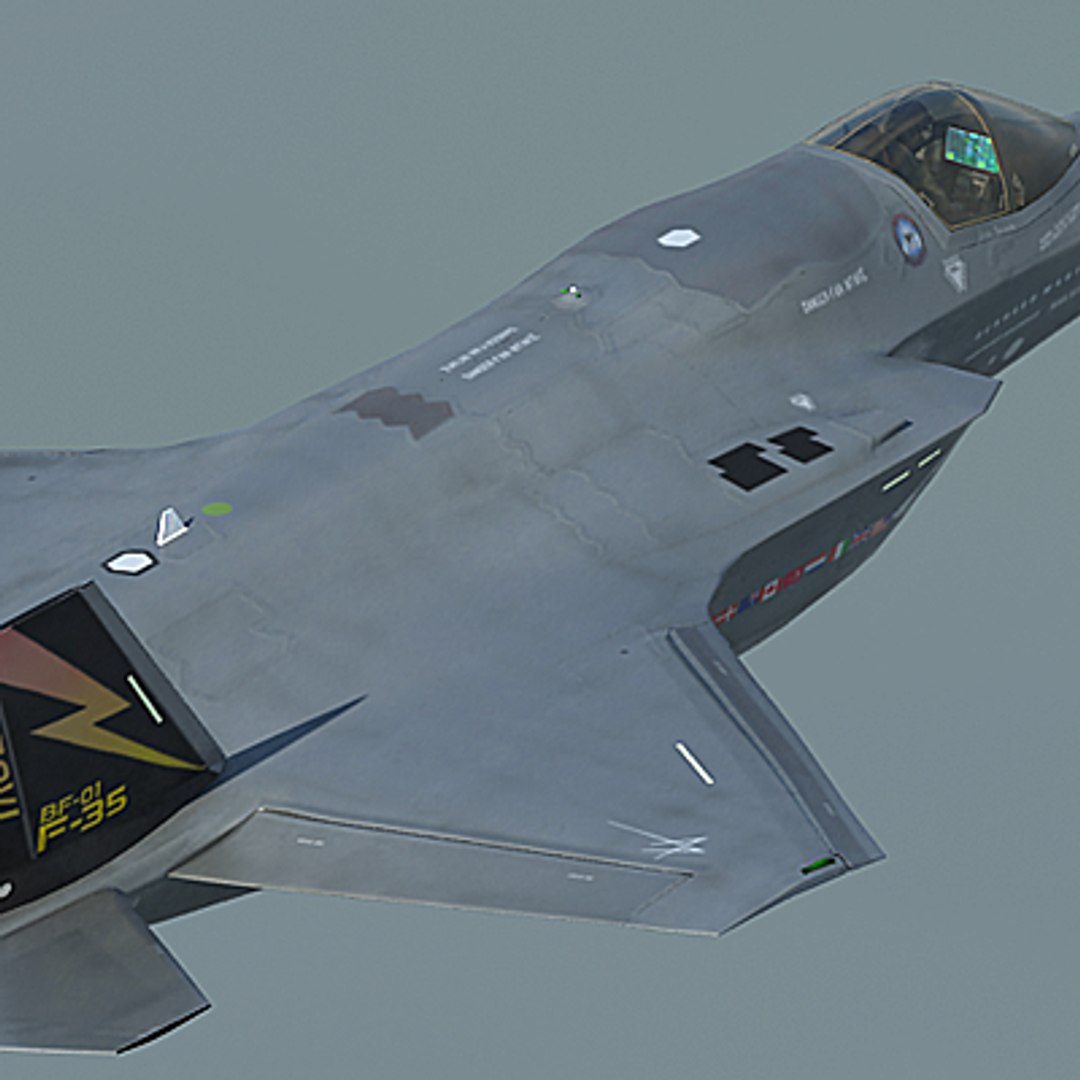 3d f-35 bf-1 lightning ii model