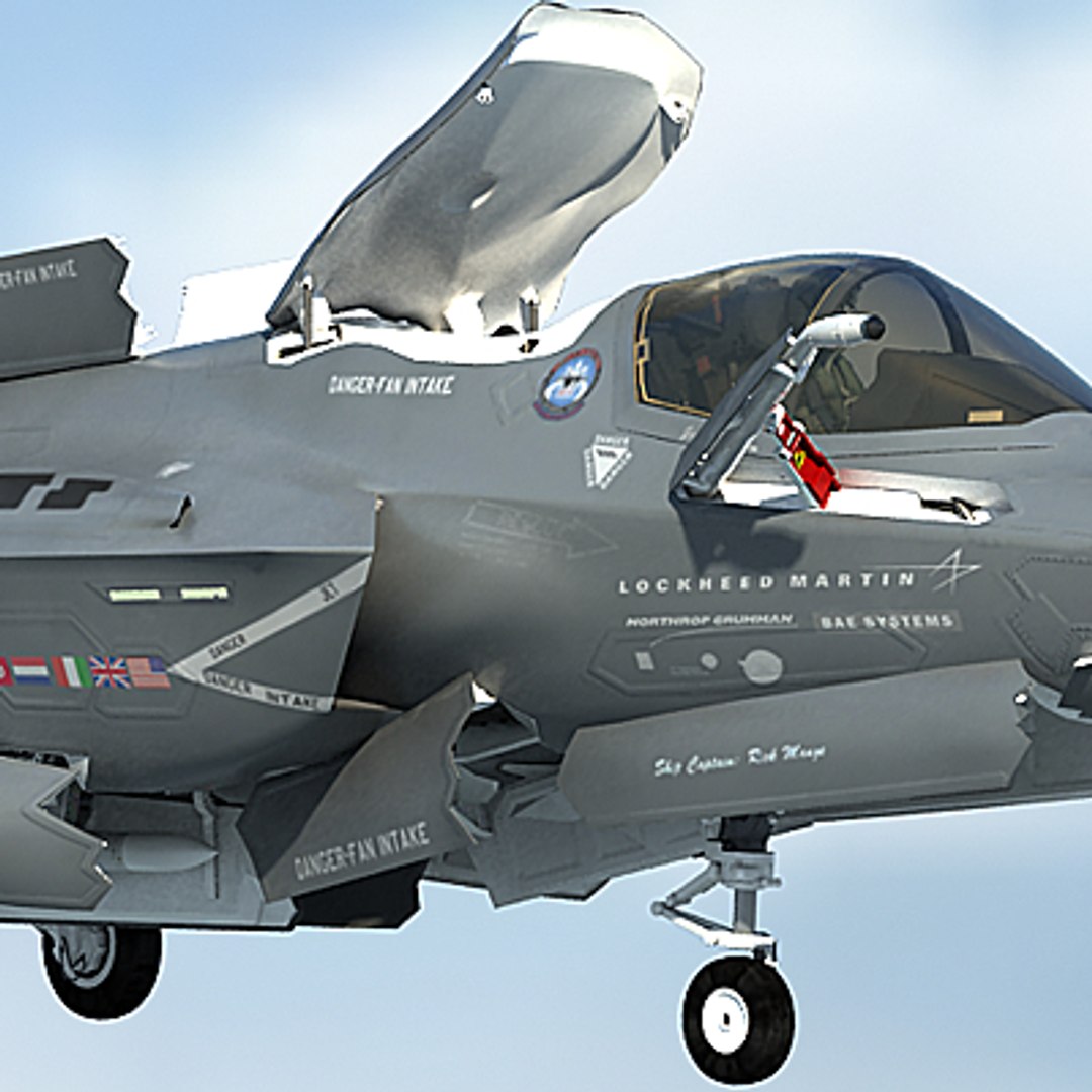 3d f-35 bf-1 lightning ii model