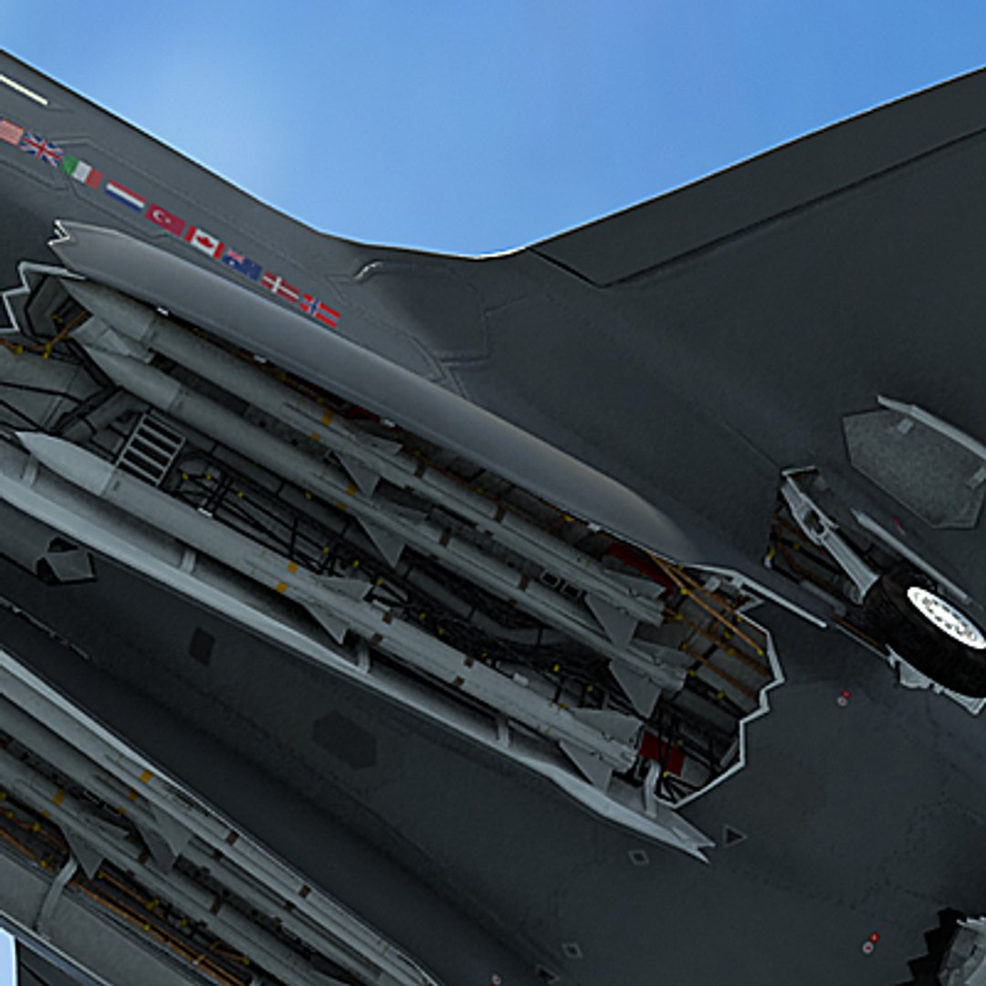 3d f-35 bf-1 lightning ii model