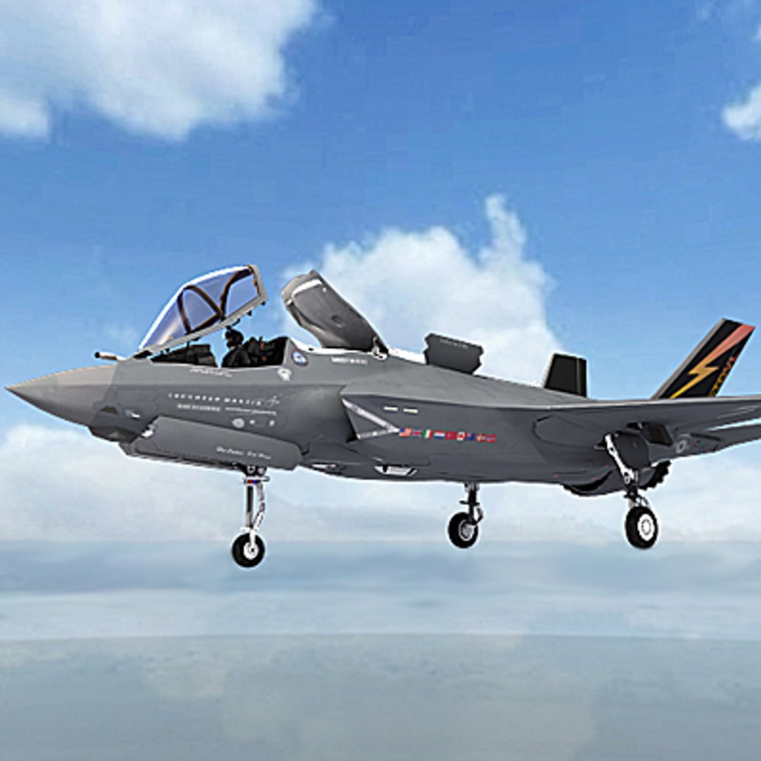 3d f-35 bf-1 lightning ii model