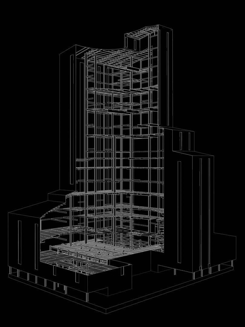 3D Building In Cutaway Section - TurboSquid 2389546