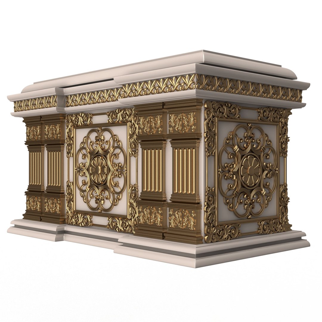 3D Chest 02 White - TurboSquid 2242552