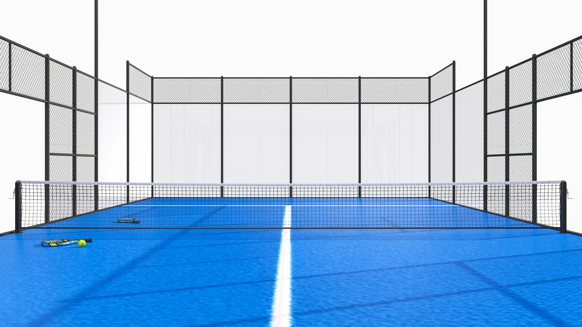 3D Padel Tennis Court 01 - TurboSquid 2052389