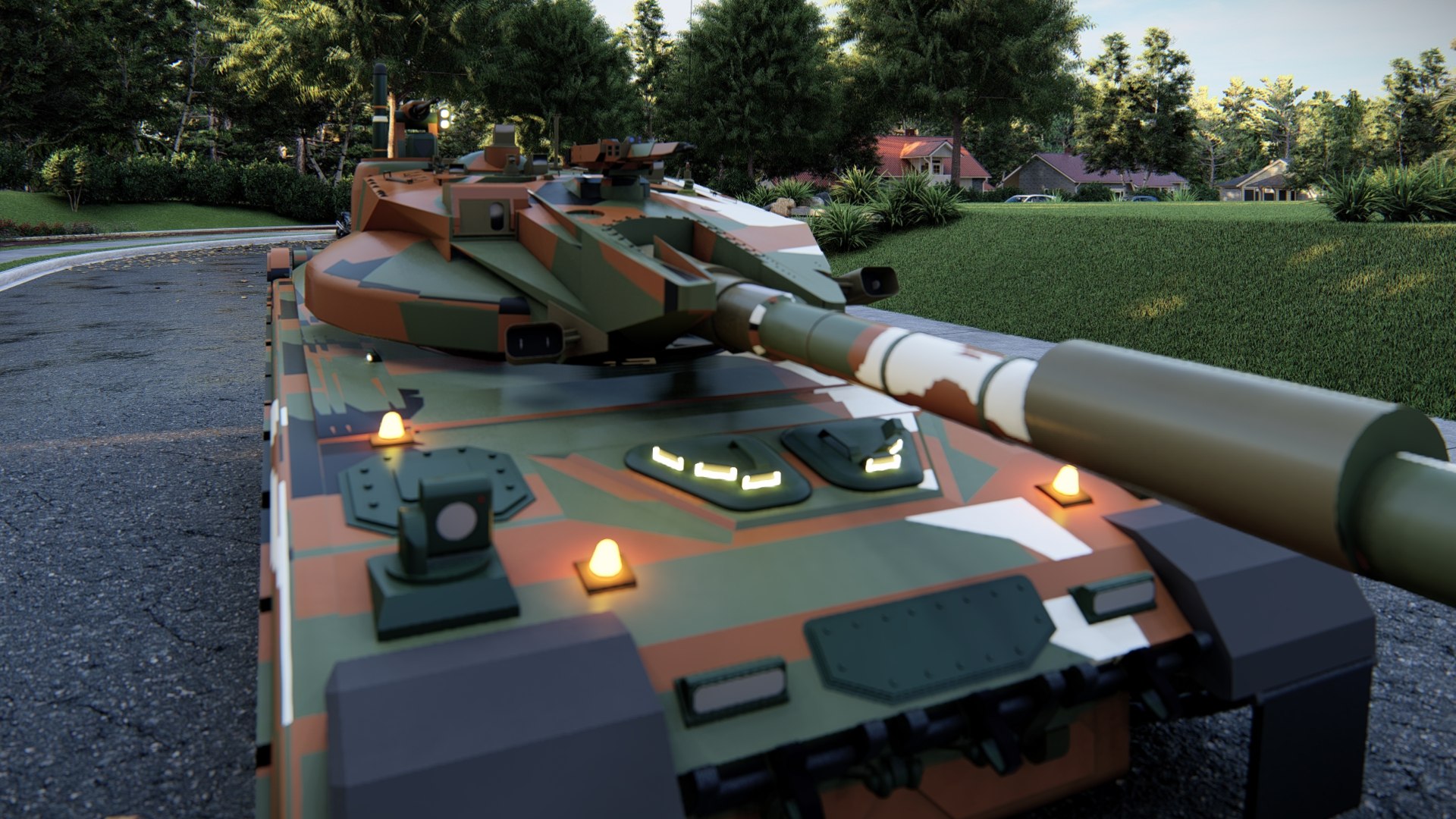 HEAVY BATTLE TANK 3D Model - TurboSquid 2280023