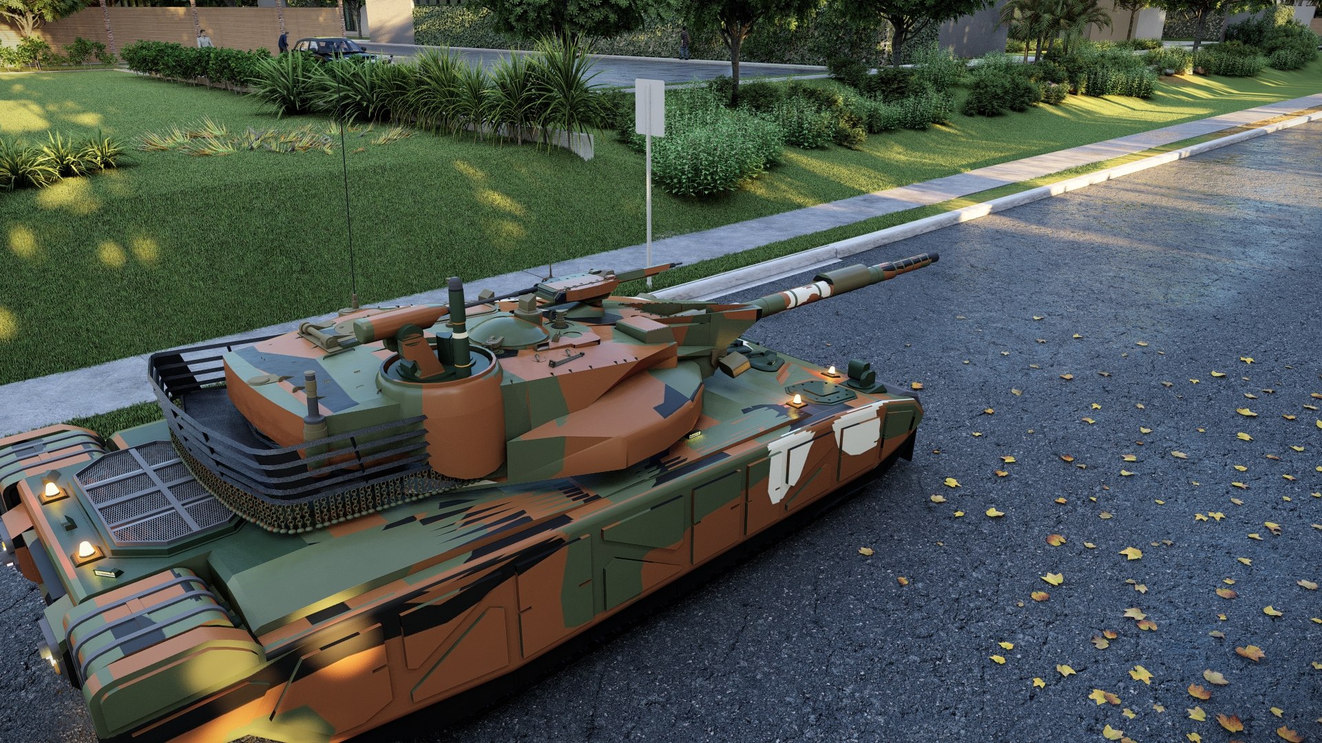 HEAVY BATTLE TANK 3D Model - TurboSquid 2280023