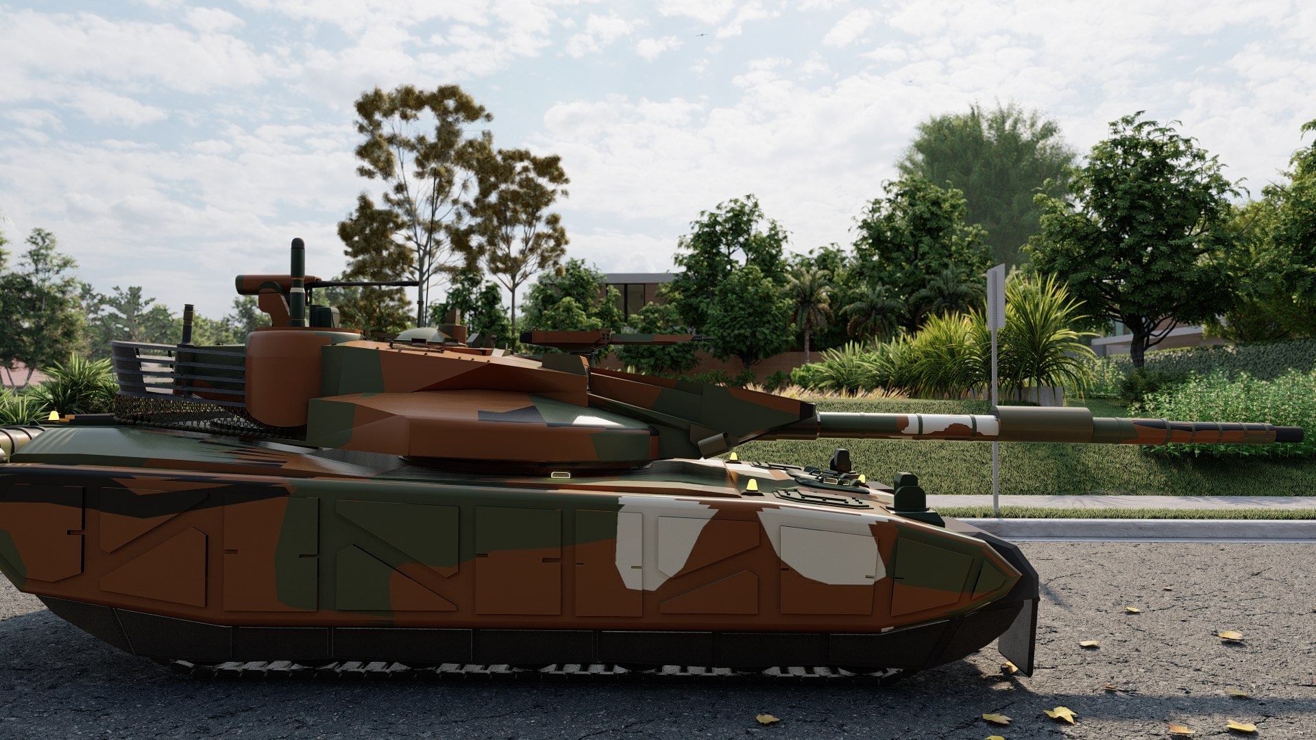 HEAVY BATTLE TANK 3D Model - TurboSquid 2280023