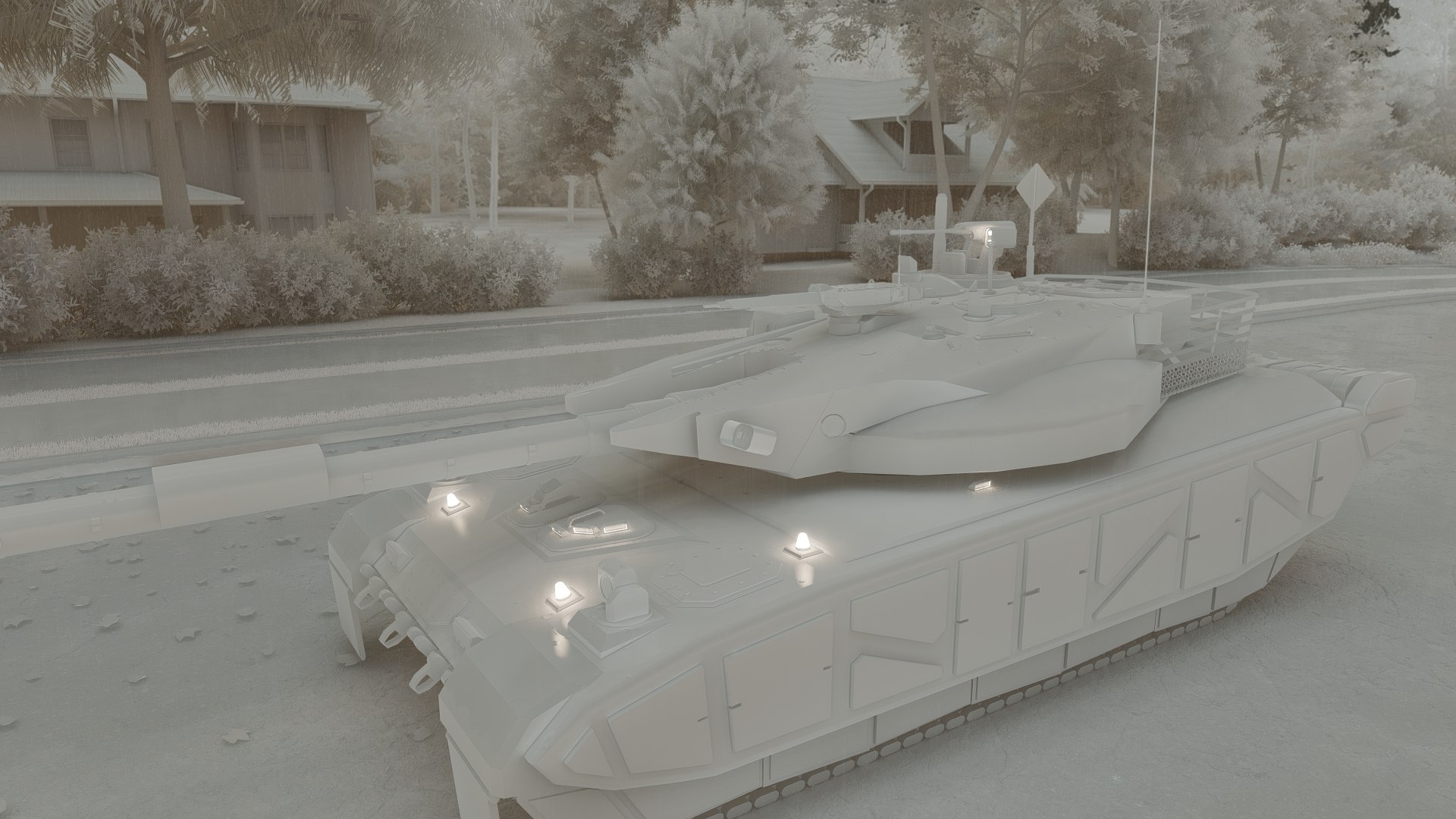 HEAVY BATTLE TANK 3D Model - TurboSquid 2280023