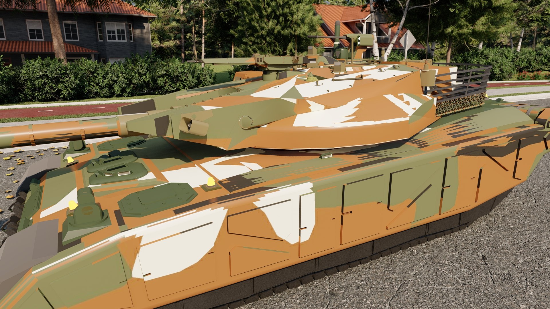 HEAVY BATTLE TANK 3D Model - TurboSquid 2280023