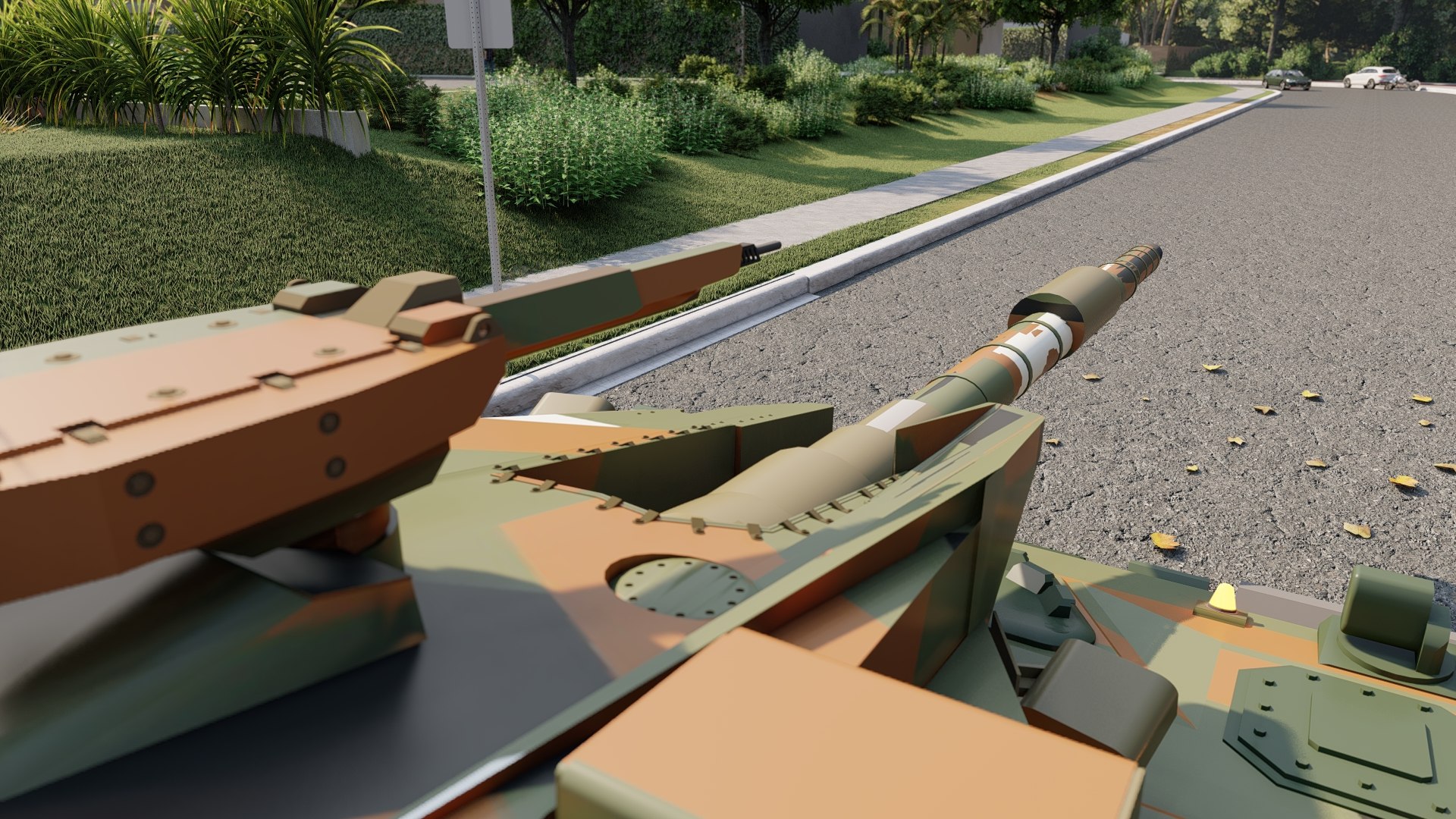HEAVY BATTLE TANK 3D Model - TurboSquid 2280023