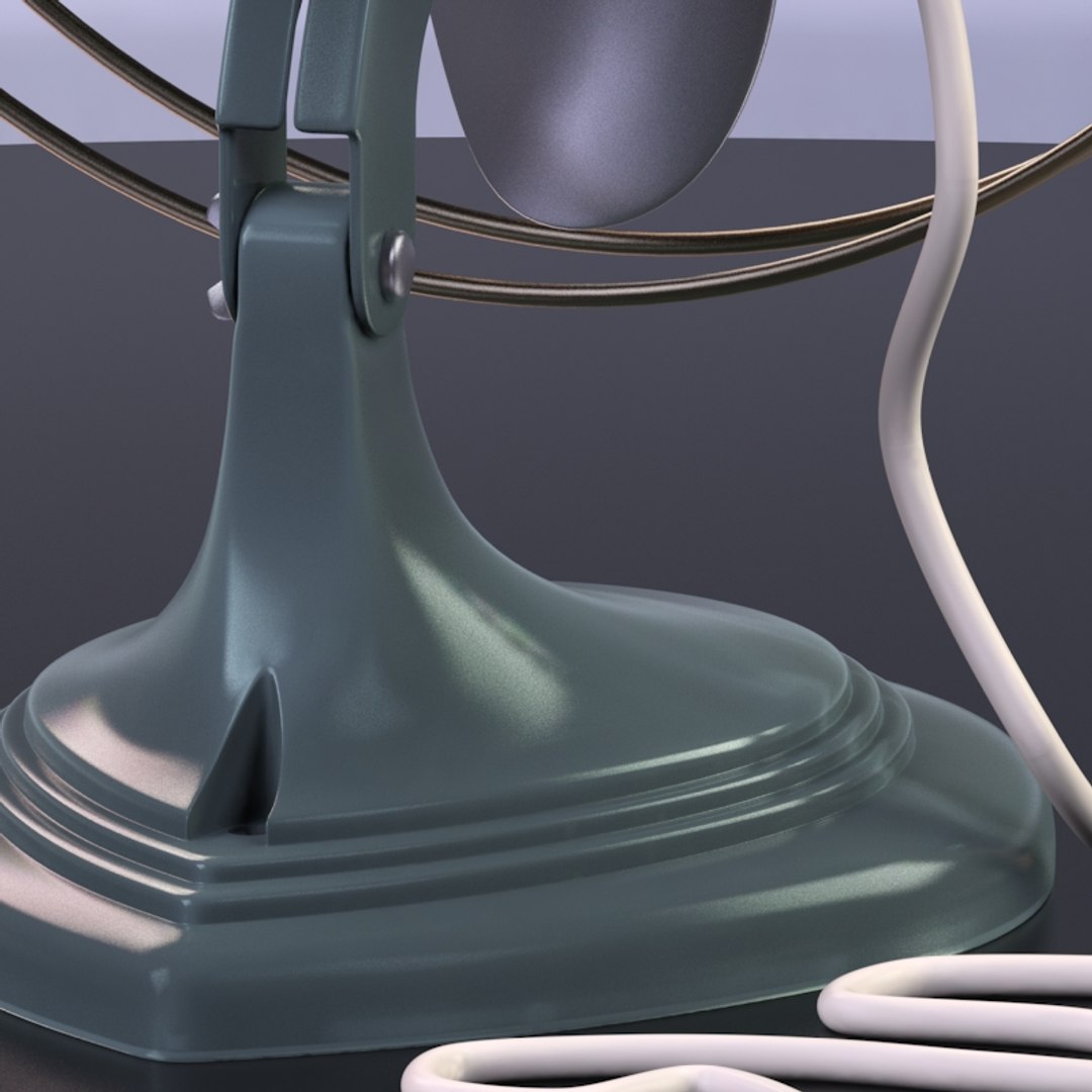 Vintage Electric Fan 3d Model