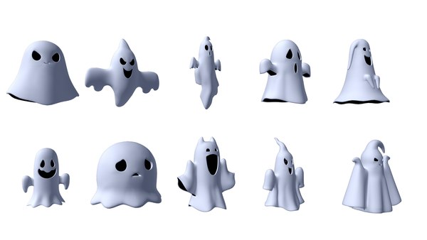 3D Halloween ghost model - TurboSquid 1954216