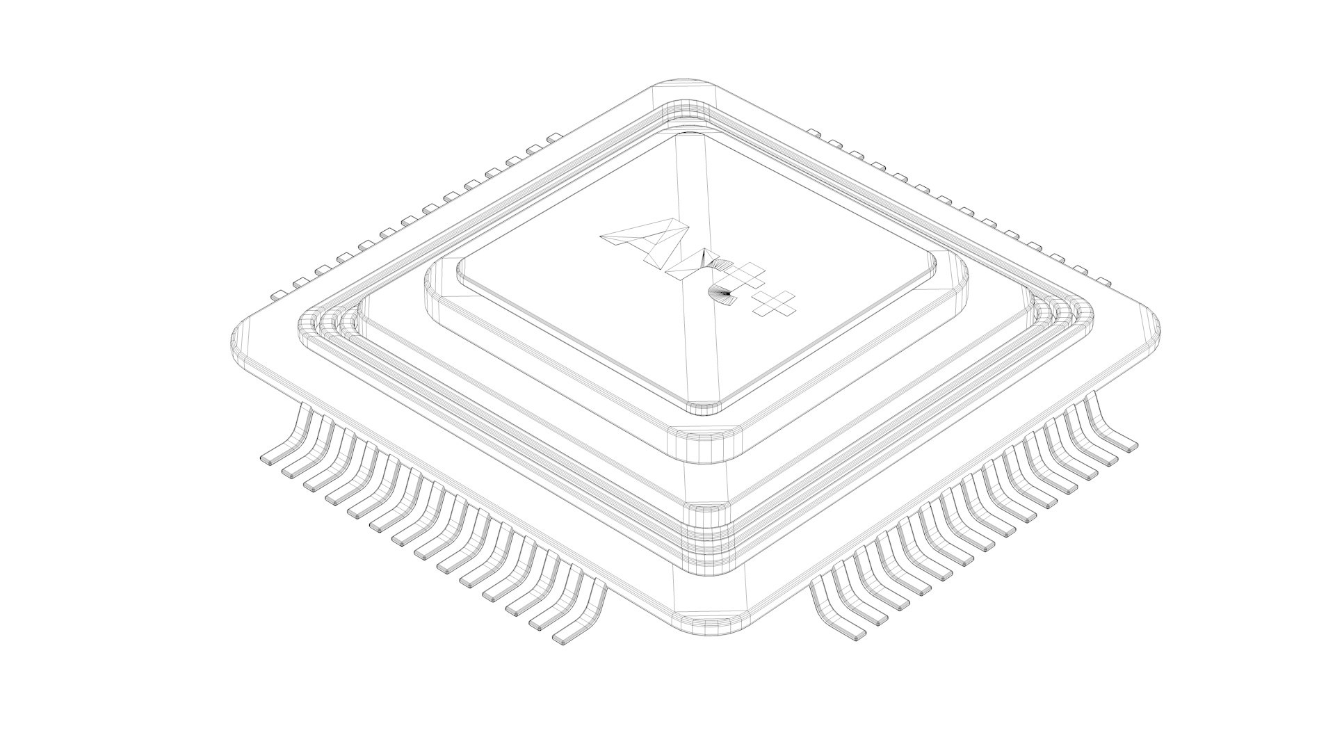 3D Electron CPU technology chip model - TurboSquid 2138018