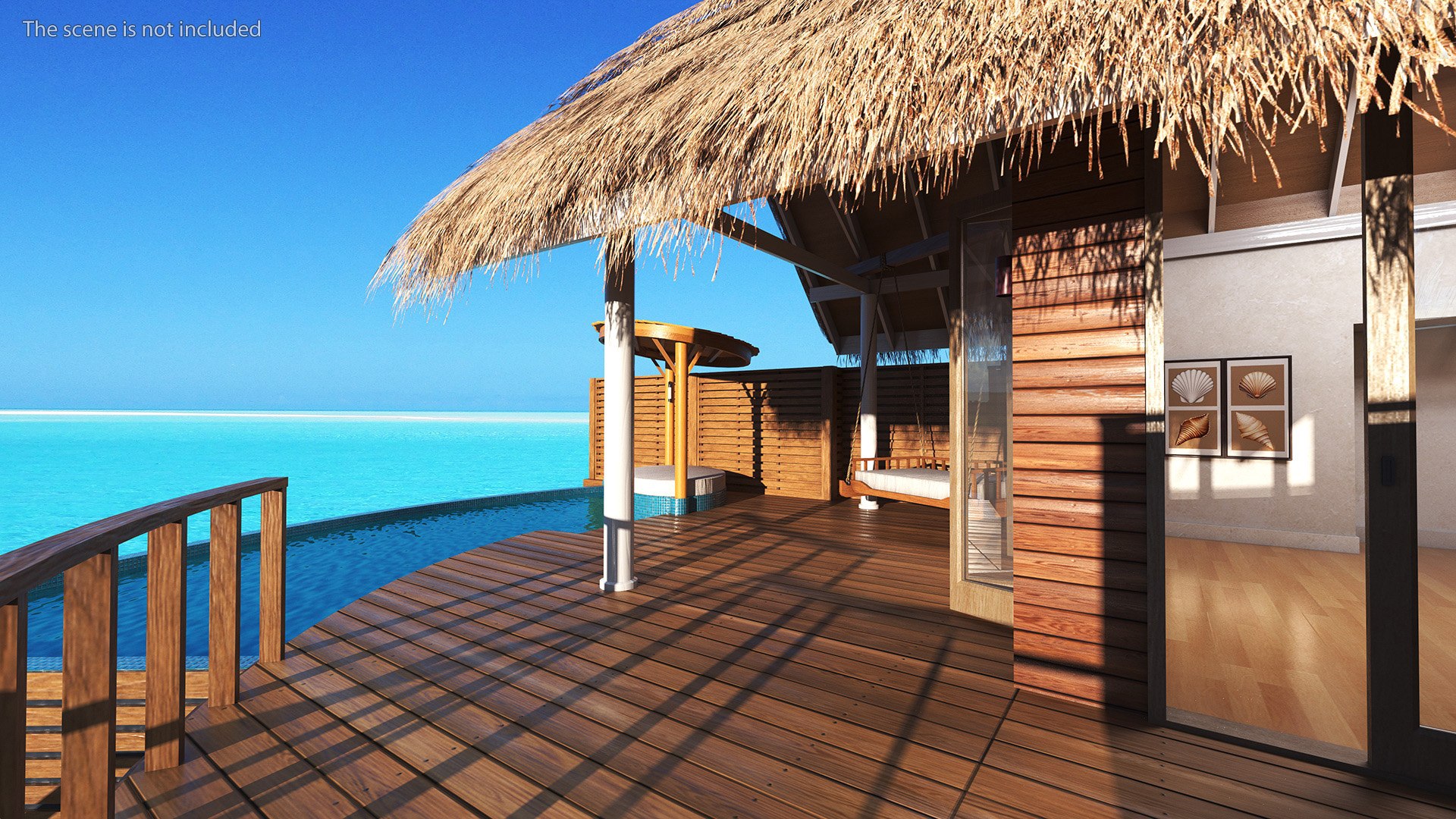 3D Maldives Overwater Bungalow Model - TurboSquid 2162311
