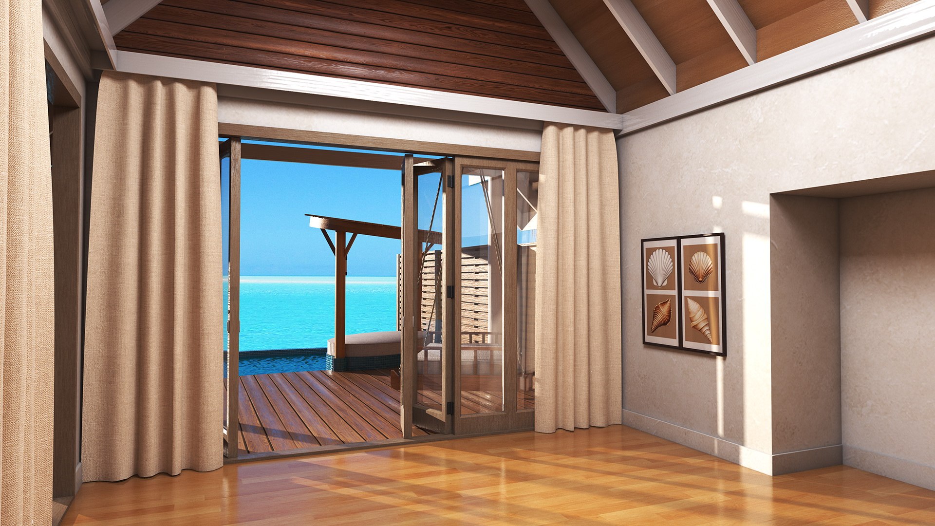 3D Maldives Overwater Bungalow Model - TurboSquid 2162311