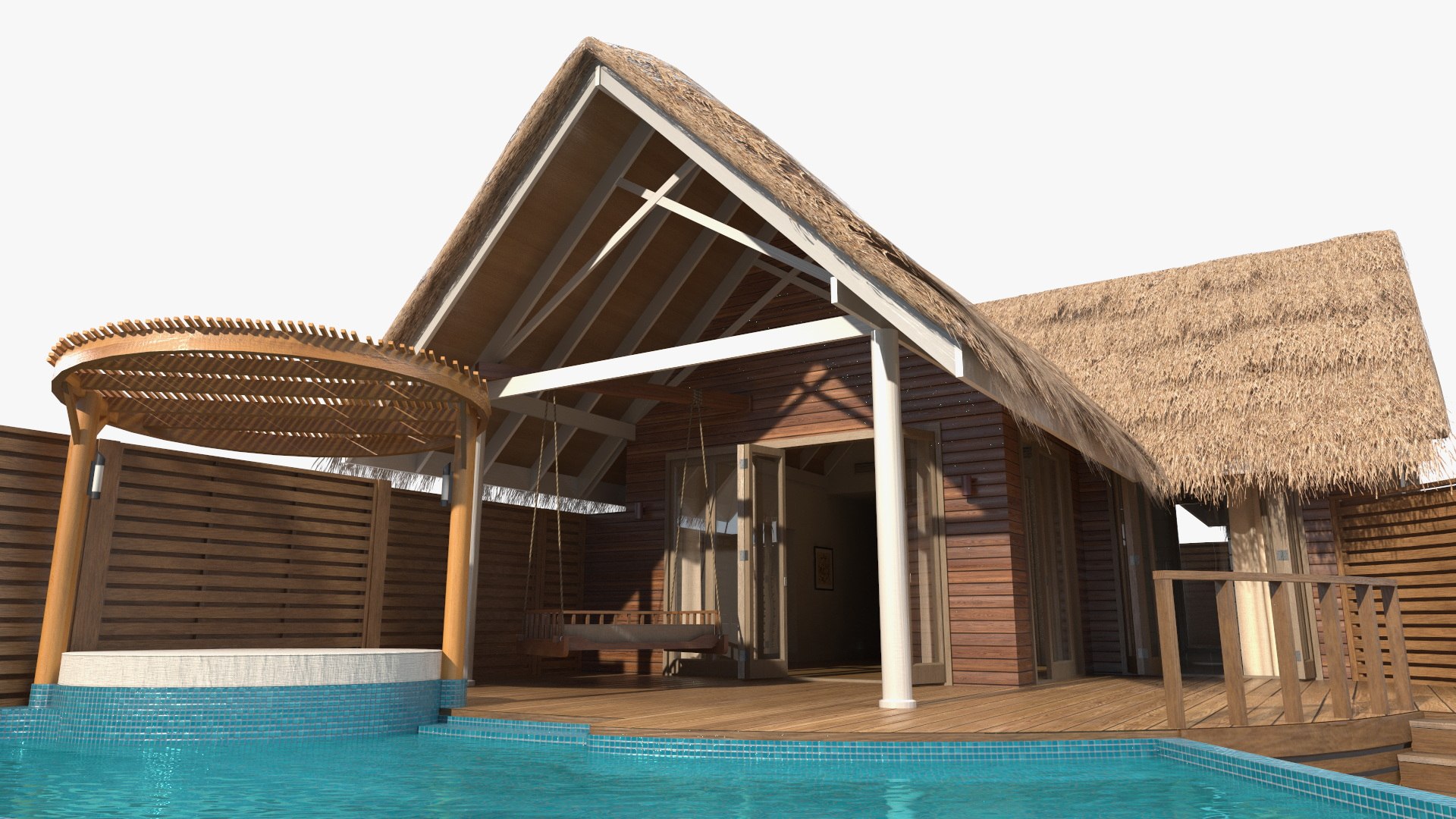 3D Maldives Overwater Bungalow Model - TurboSquid 2162311