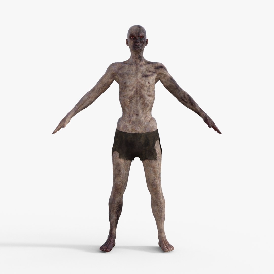 Scary Zombie Rigged 3D Model - TurboSquid 2186872