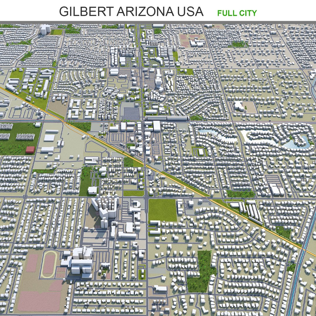 3D Gilbert Arizona USA Model - TurboSquid 1720151
