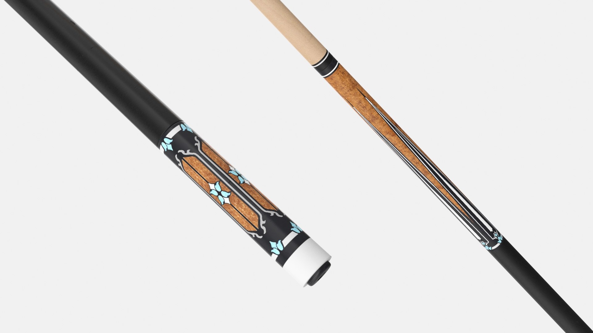 3D Wooden Pool Cue Brunswick - TurboSquid 2219450