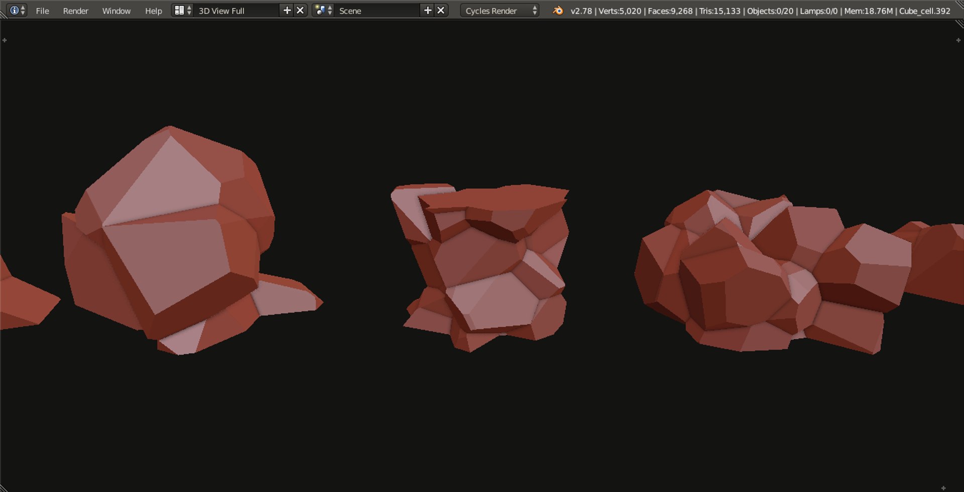 3d Model Package Rock Formations