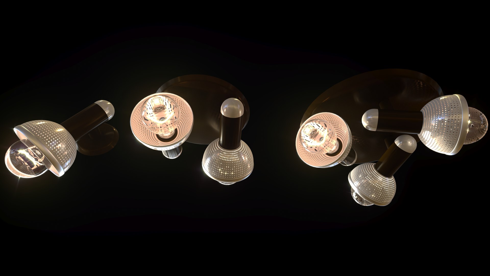 90s Lamps Set Light Bulb 3D Model - TurboSquid 1661026
