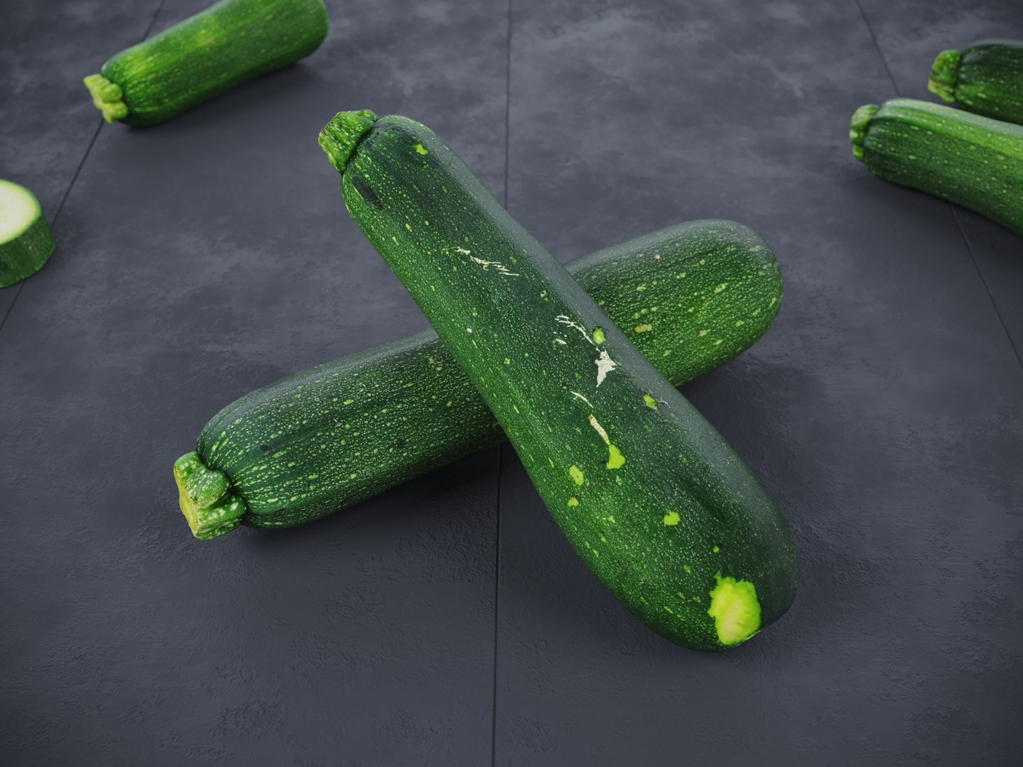 Zucchini 3D Model - TurboSquid 2094574