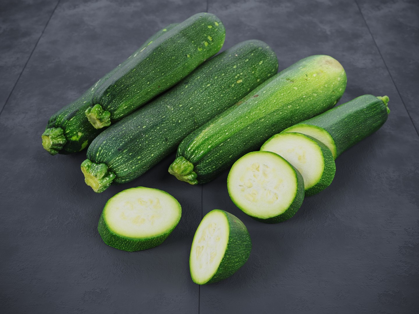 Zucchini 3D Model - TurboSquid 2094574