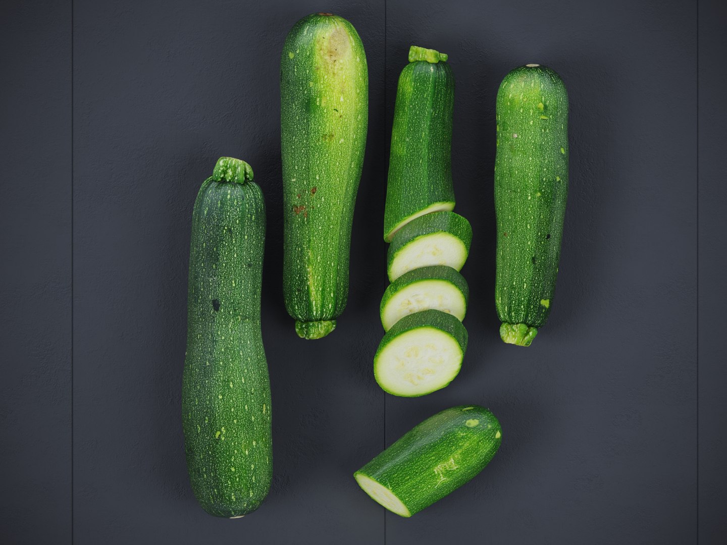 Zucchini 3D Model - TurboSquid 2094574