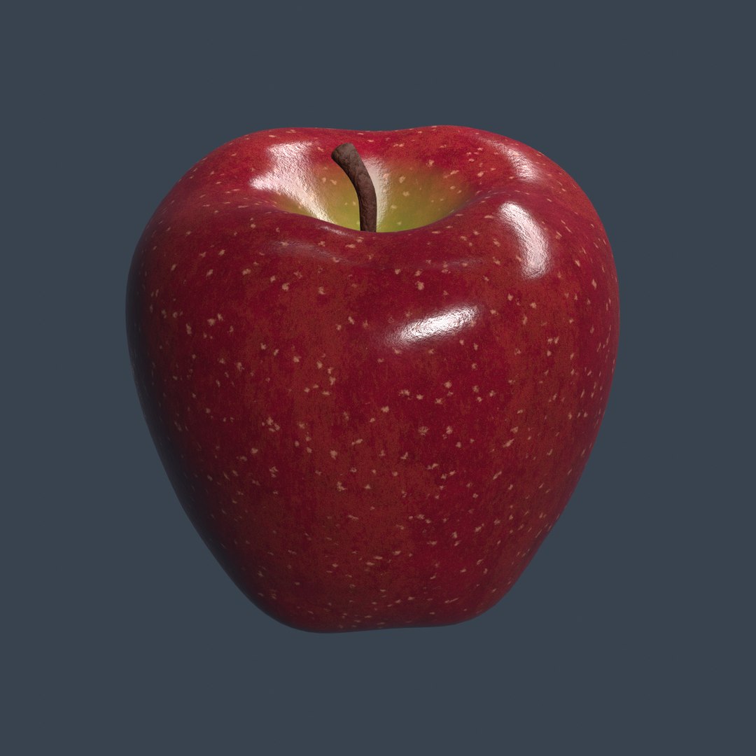 3D Model Realistic Red Apple - TurboSquid 2072973