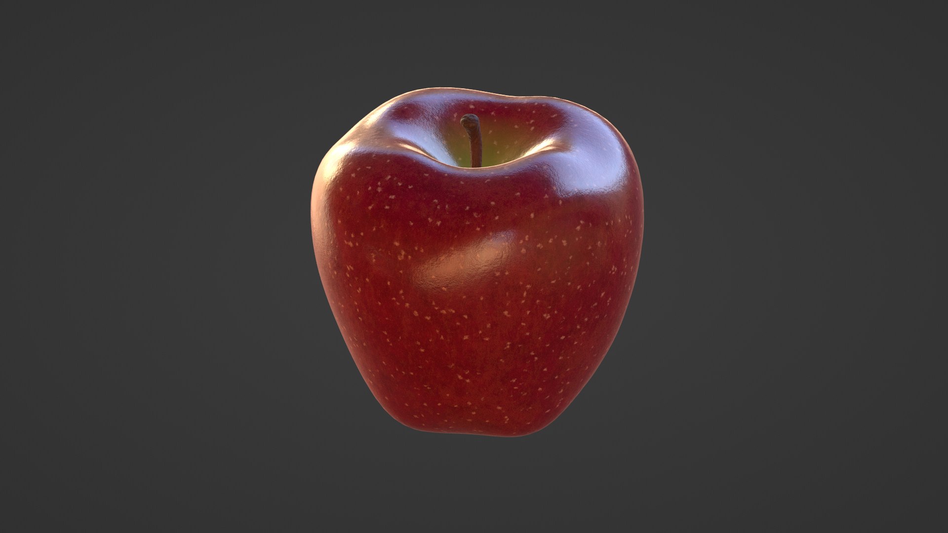 3D Model Realistic Red Apple - TurboSquid 2072973