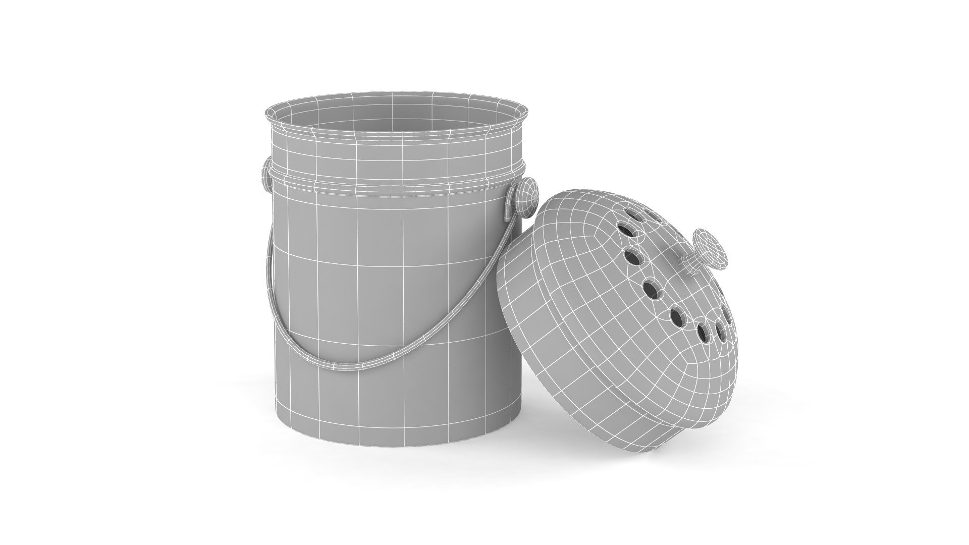 Kitchen Compost Bin 3D model - TurboSquid 1773148