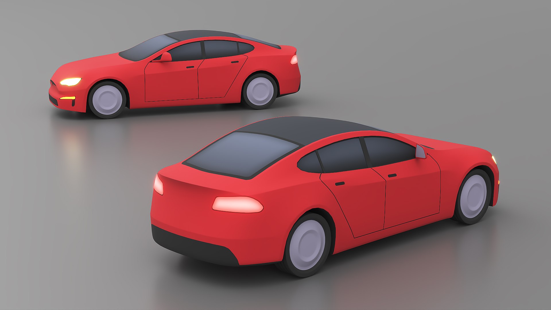 Cartoon Tesla Model S 3D Model - TurboSquid 2350634