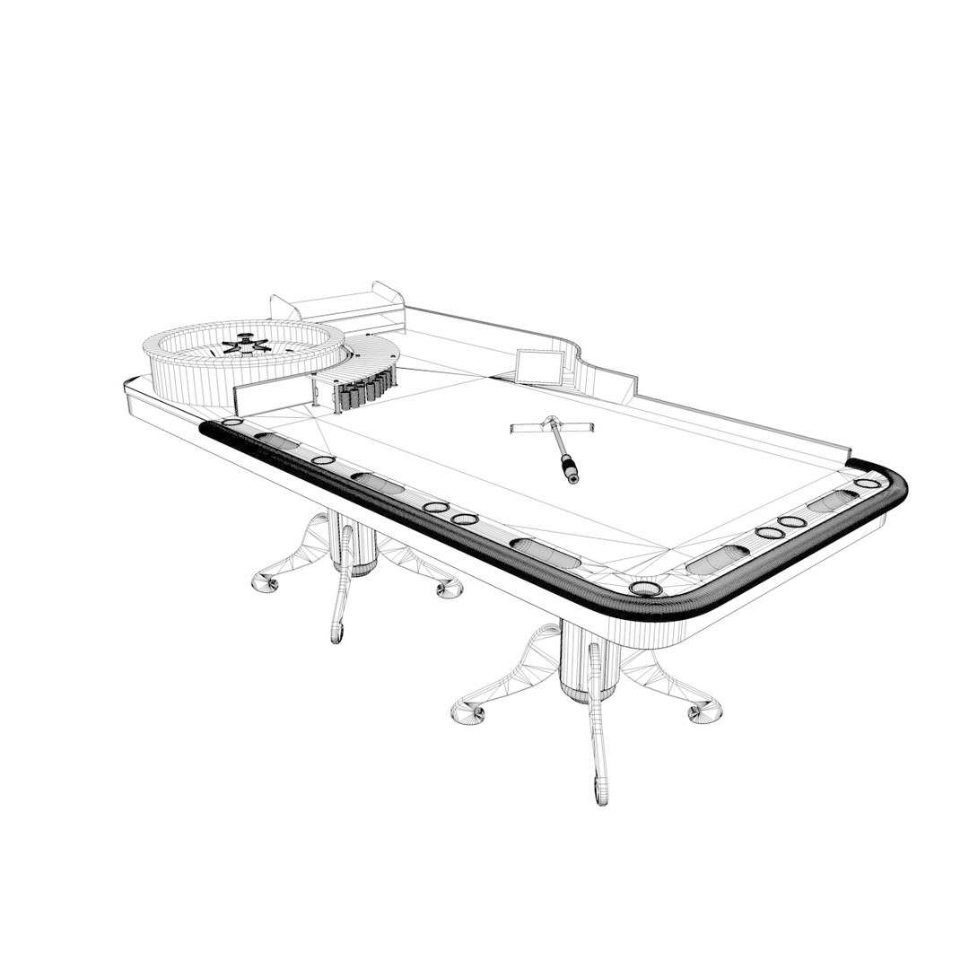 Table Roulette 3D Model - TurboSquid 1488765