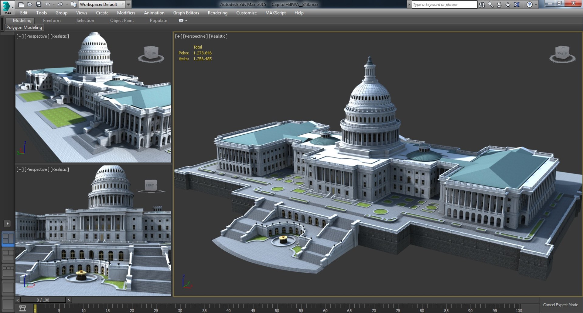 3d Model United States Capitol