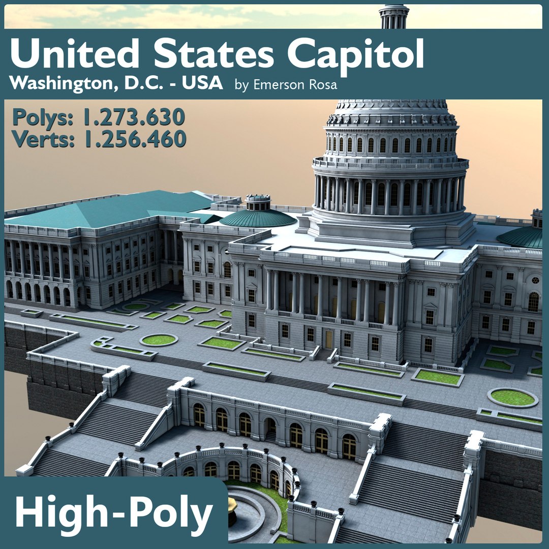 3d Model United States Capitol