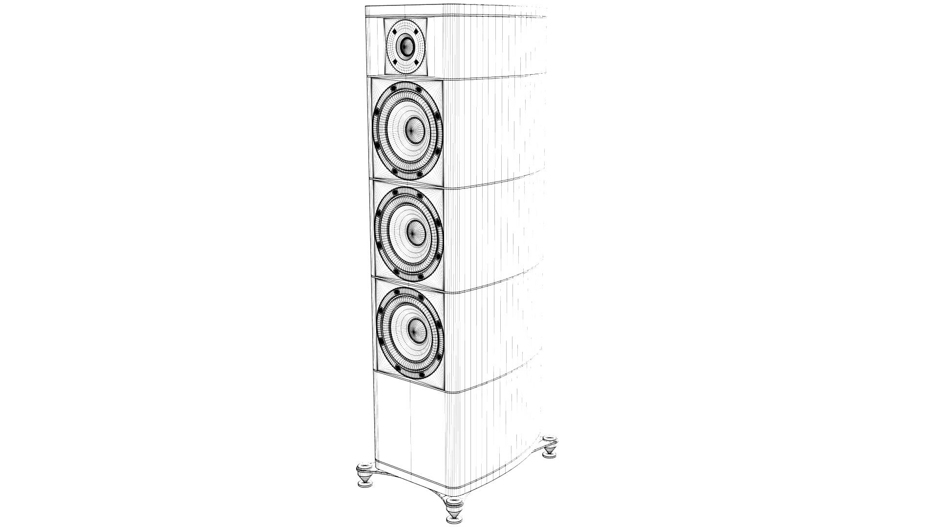 Floorstanding Speaker 111 3D Model - TurboSquid 2257397