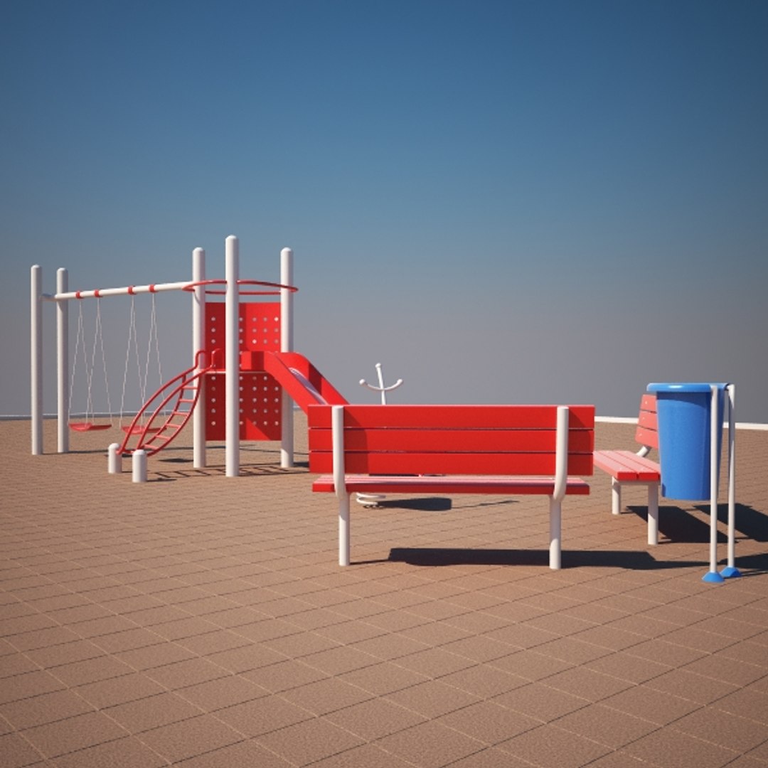 3d Model Of Playground Play