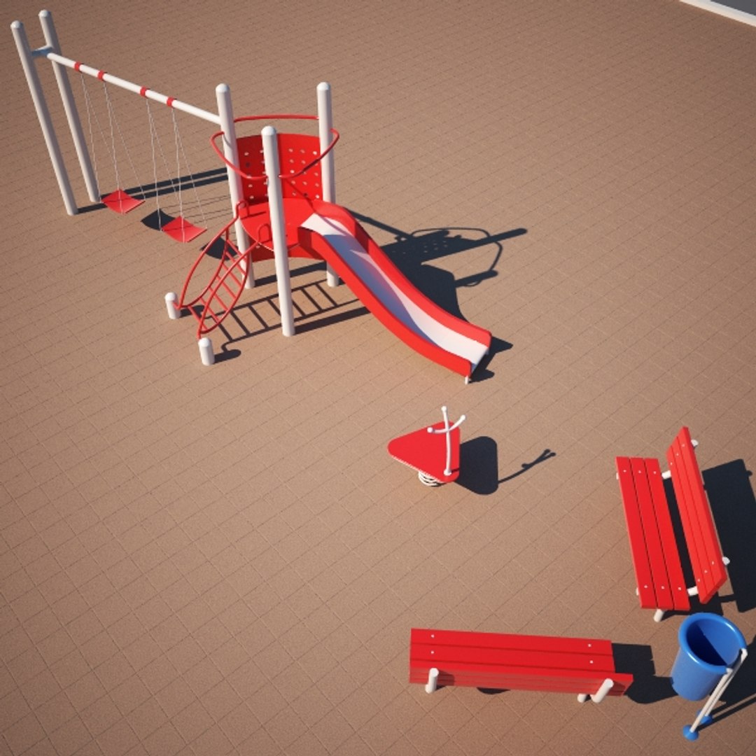 3d Model Of Playground Play