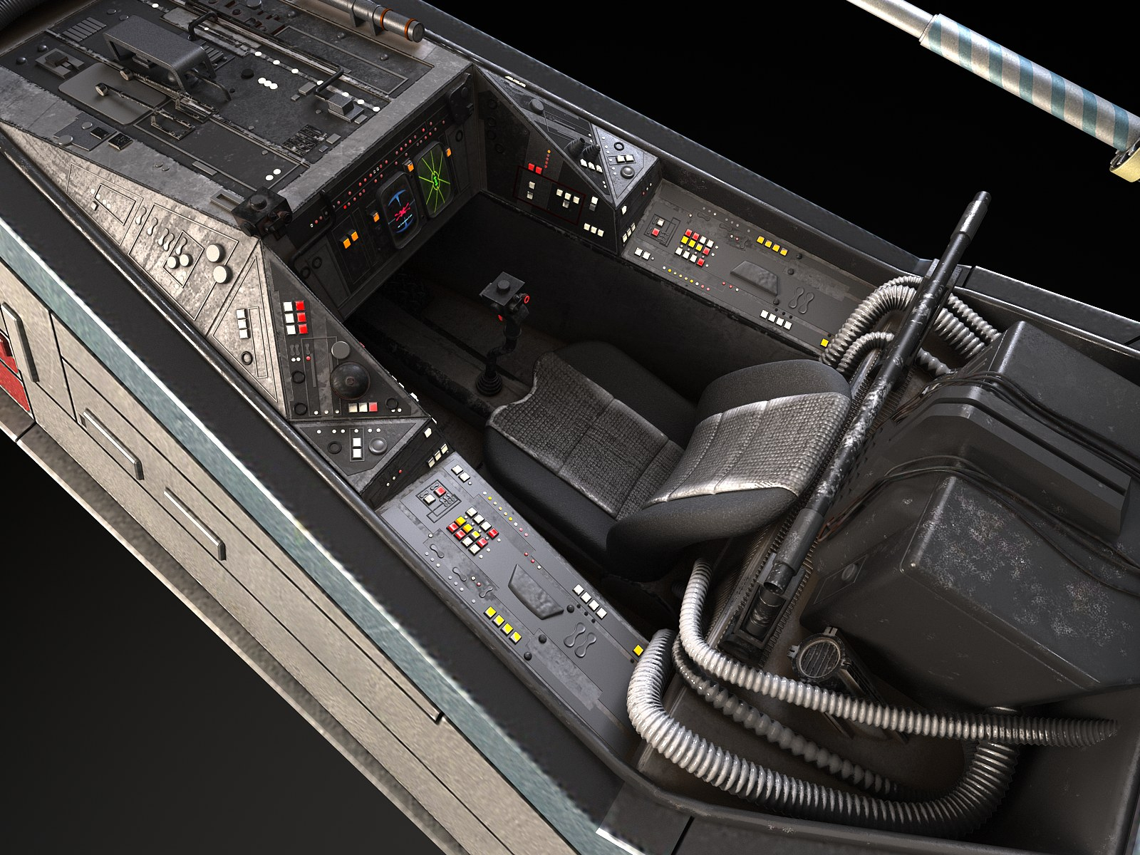 3D модель X-wing с салоном - TurboSquid 1012998