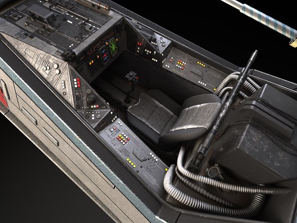 3D модель X-wing с салоном - TurboSquid 1012998