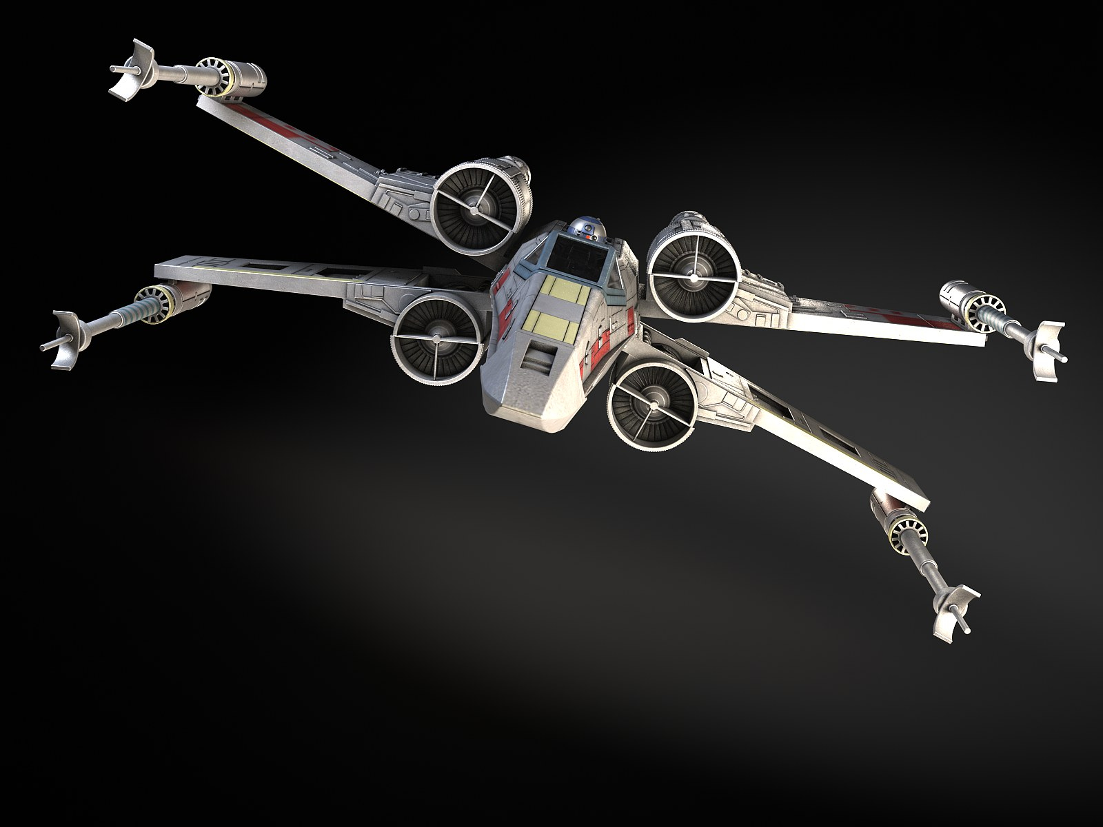 3D модель X-wing с салоном - TurboSquid 1012998