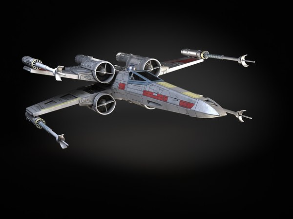 3D модель X-wing с салоном - TurboSquid 1012998